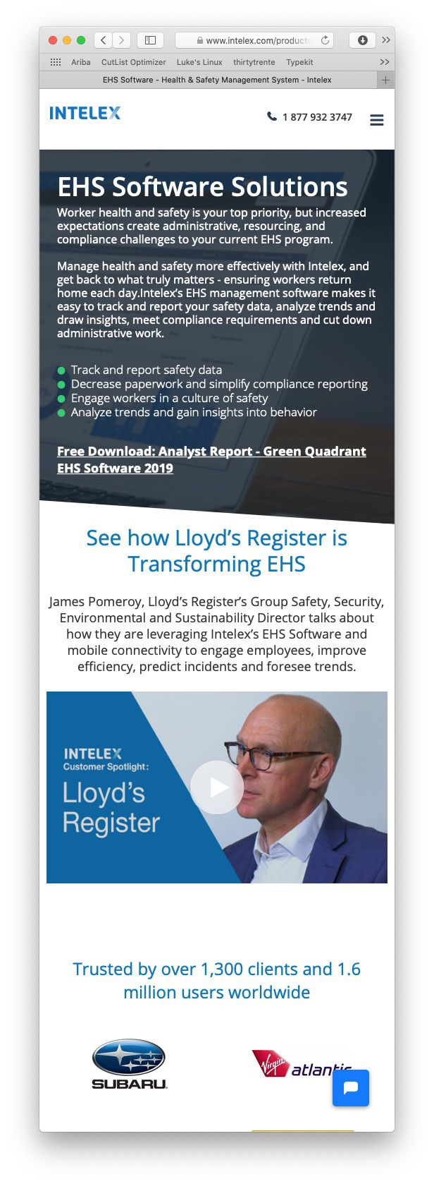 Intelex Homepage and Landing Pages for Drupal Site - Flightdeck Media | Website Development in ...